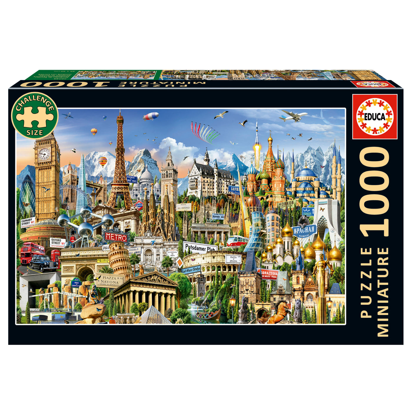 Pusle "Symbols of Europe, Miniature" 1000 tk — Brain Games OÜ
